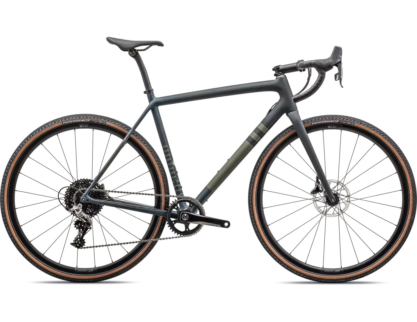 Rower Specialized Crux Comp Satin Forest Green / Metallic Deep Lake ...